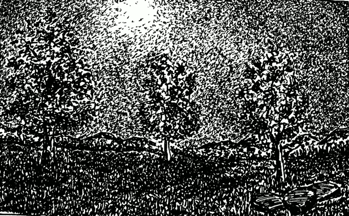 How to Draw Sky and Clouds - Pen and Ink Drawings by Rahul Jain