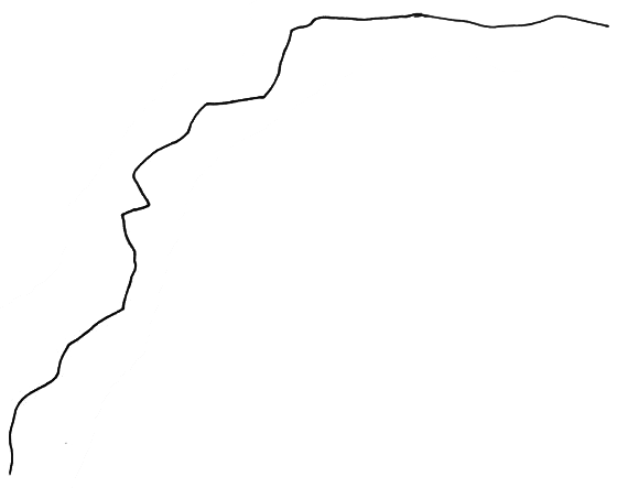 Drawing an Outcrop with Pen - Pen and Ink Drawings by Rahul Jain