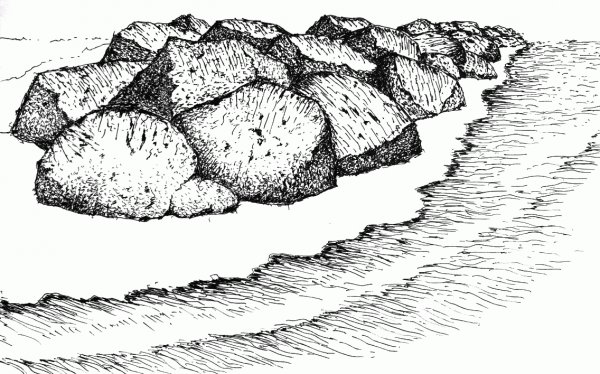 How to Draw a Shore Line - Pen and Ink Drawings by Rahul Jain